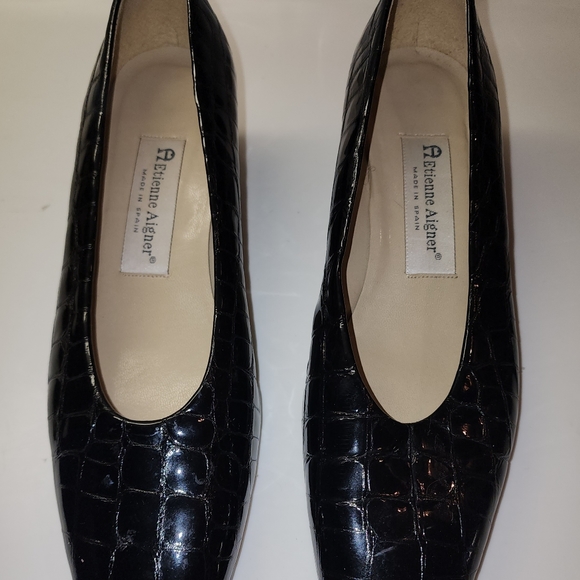 Etienne Aigner | Shoes | Vintage Eitienne Aigner Black Patent Leather ...